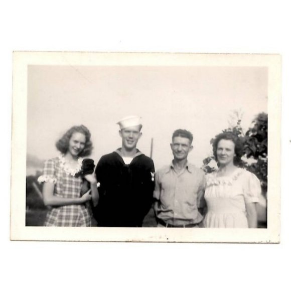 1944 WWII Sailor Photograph | Other | Wwii Sailor W Family Photograph ...